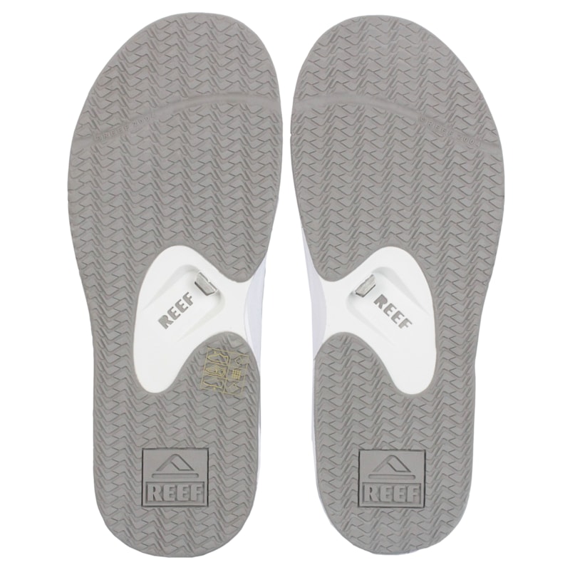 Chinelo Reef Mick Fanning All White - Surf Alive
