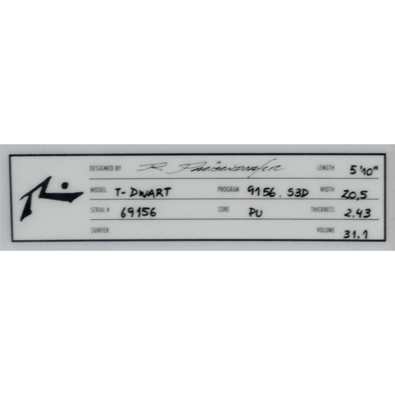 PRANCHA DE SURF RUSTY T-DWART 5.10 - SurfAlive